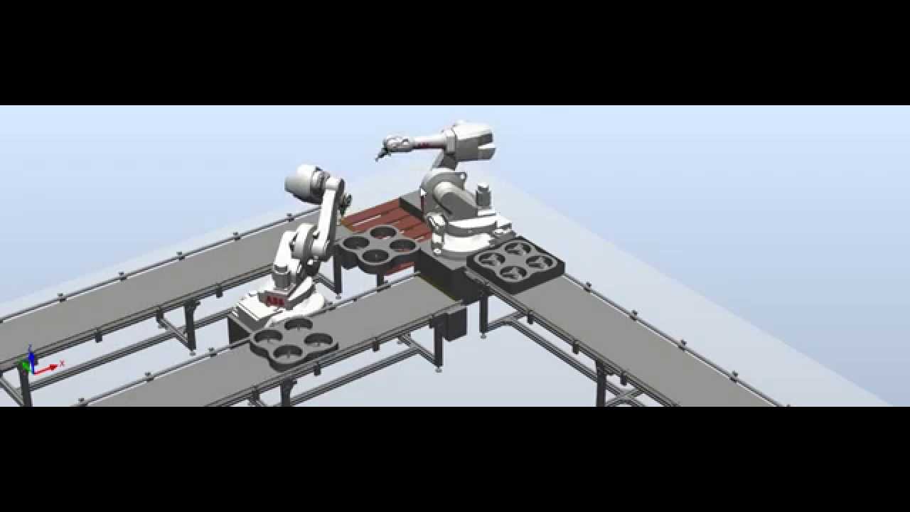 ABB RobotStudio Station Simulation - YouTube