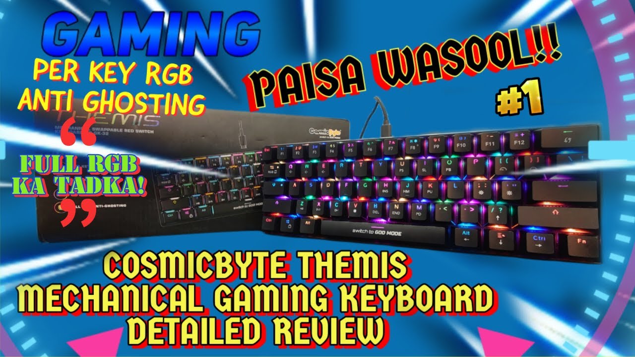Cosmicbyte Themis Mechanical Gaming Keyboard | Detailed Review | Per ...
