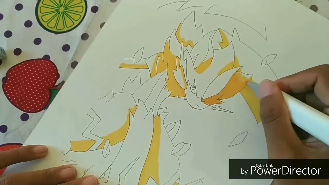 Drawing Zeraora ou Desenhando Zeraora desafio (1) #Pokemon #Tcg # ...
