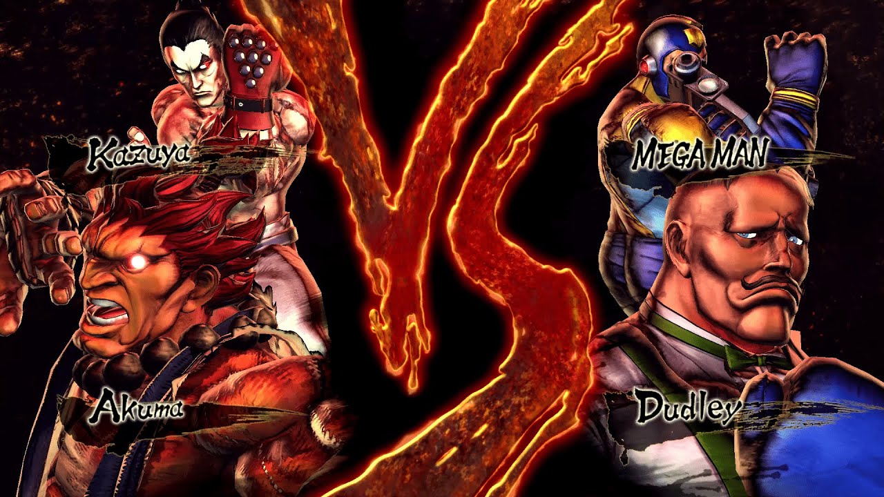 STREET FIGHTER X TEKKEN : AKUMA & KAZUYA VS DUDLEY & MEGA MAN ...