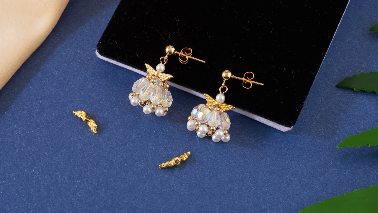 DIY Beaded Angel Earrings | Pandahall DIY Tutorial - YouTube