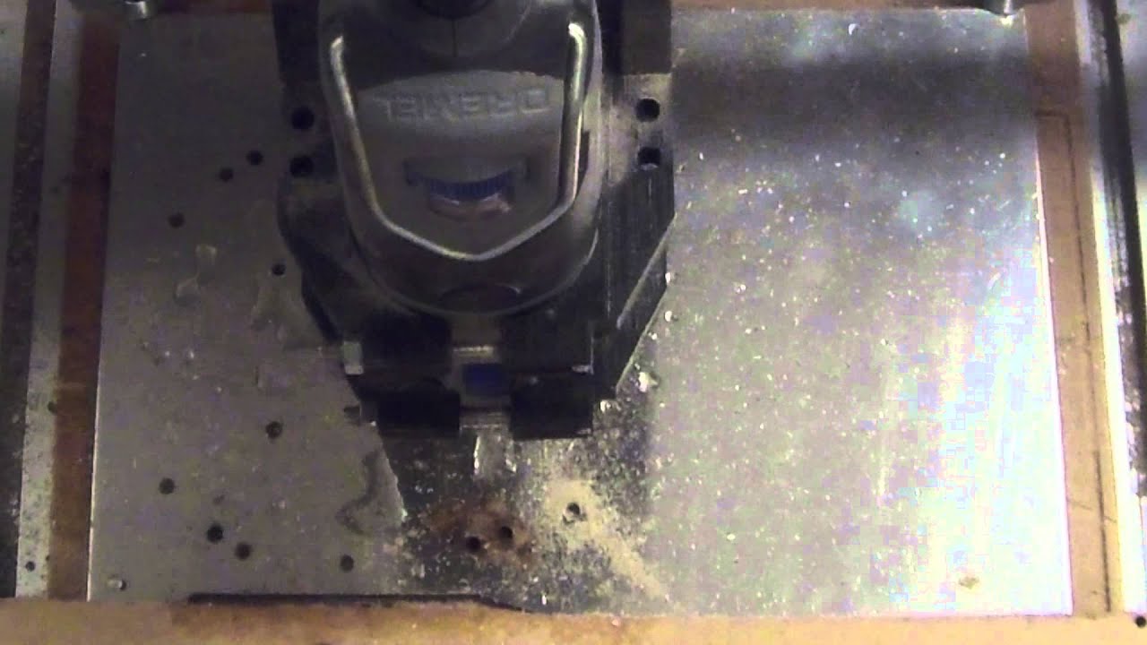 Milling aluminium quadcopter bit on my Probotix Fireball V90 - YouTube