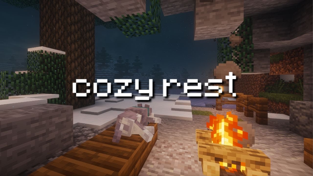 get some rest - (minecraft music with fire & snow) - YouTube