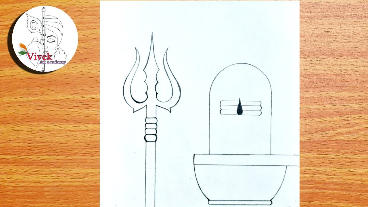 How to Draw Shivling | Easy Shivling Drawing for Beginners - YouTube