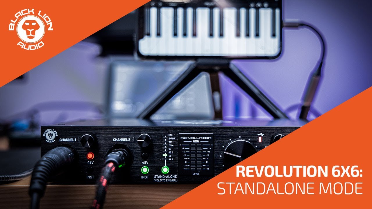 Black Lion Audio Revolution 6x6: Audio Interface Standalone Mode - YouTube