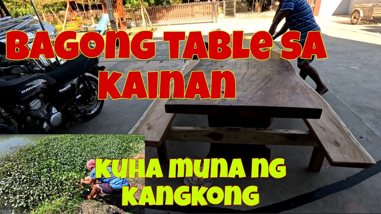 Dagdag table para kainan | Nag pakuha na muna ako ng kangkong para sa ...