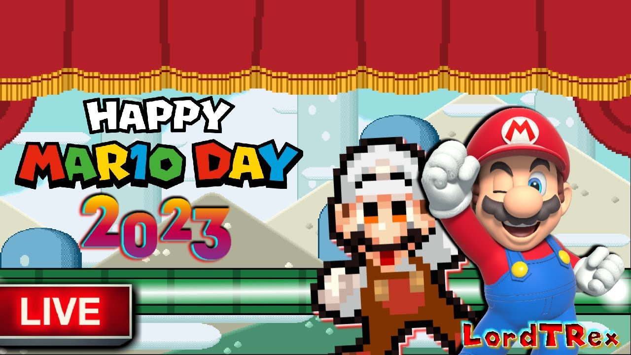 It's that day, Happy Mario Day! - Playing Mario Games Day 1/7 | [LIVE ...