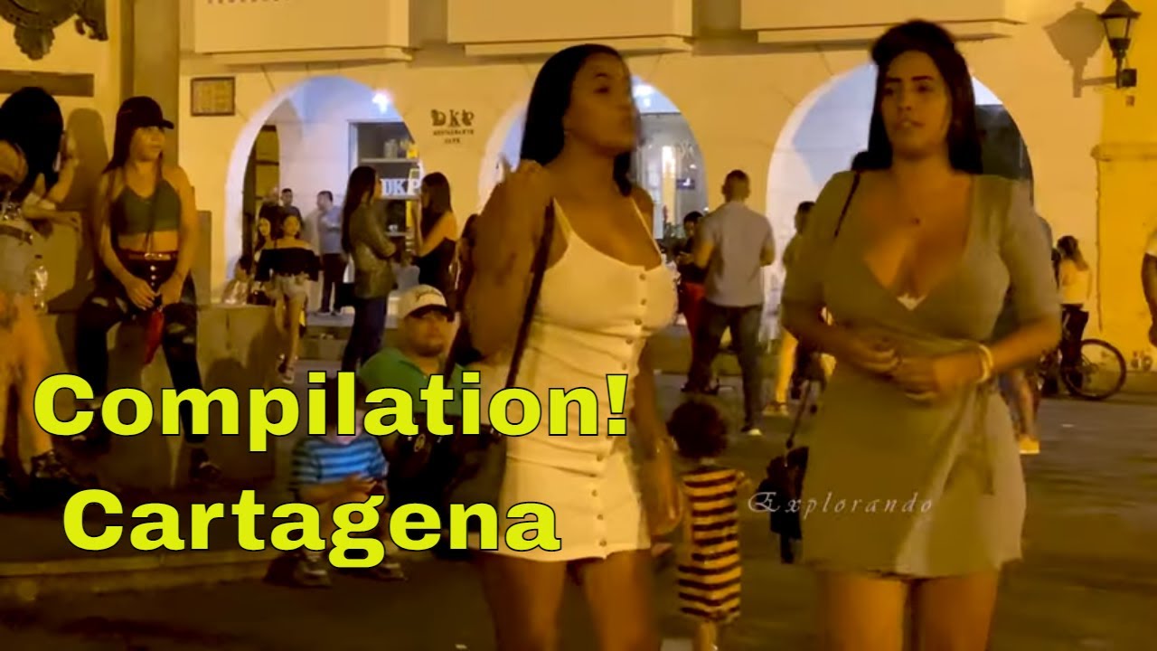 Compilation Of Most Beautiful Women Cartagena Colombia Street Videography Youtube
