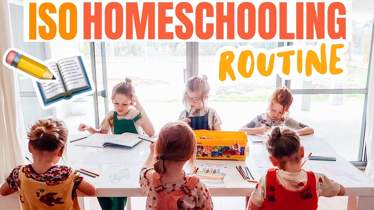 ISOLATION HOMESCHOOLING ROUTINE WITH 6 KIDS! - YouTube