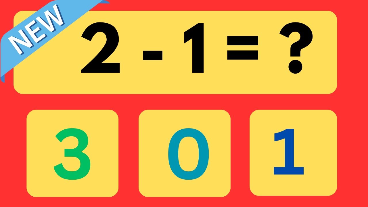 Math Quiz for Kids | One Digit Subtraction Quiz | Mental Math Quiz for ...