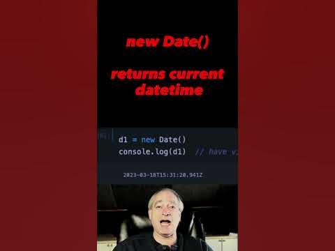 Get current date and time in JavaScript - YouTube