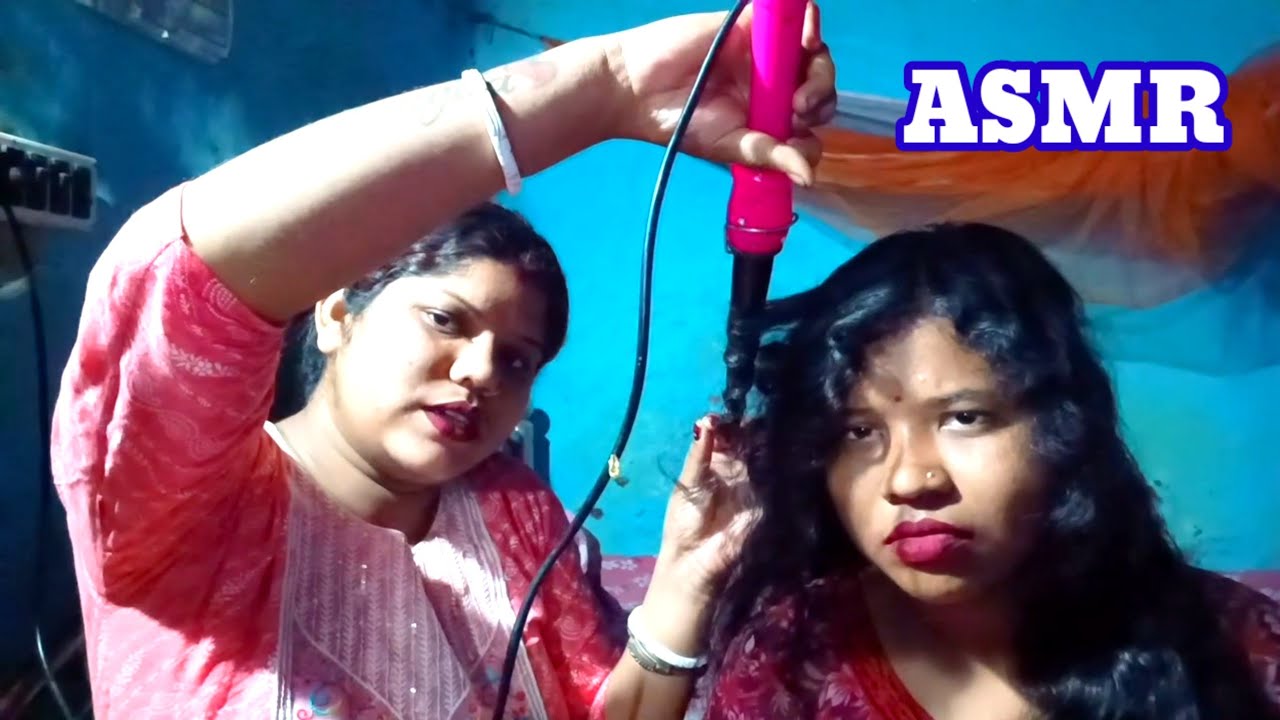 ASMR~Doing My Elder Sister Australian Hair Style ( Roleplay) - YouTube