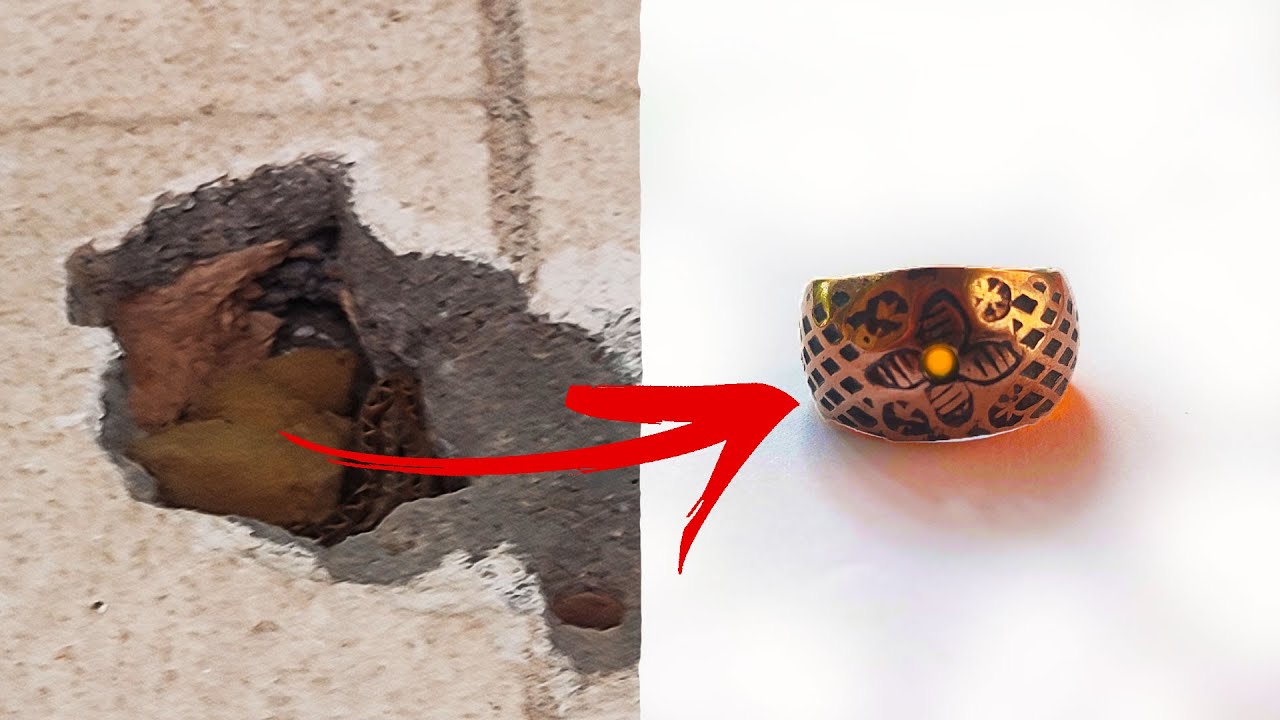 Giant ancient golden ring Treasures of the past: gold - YouTube