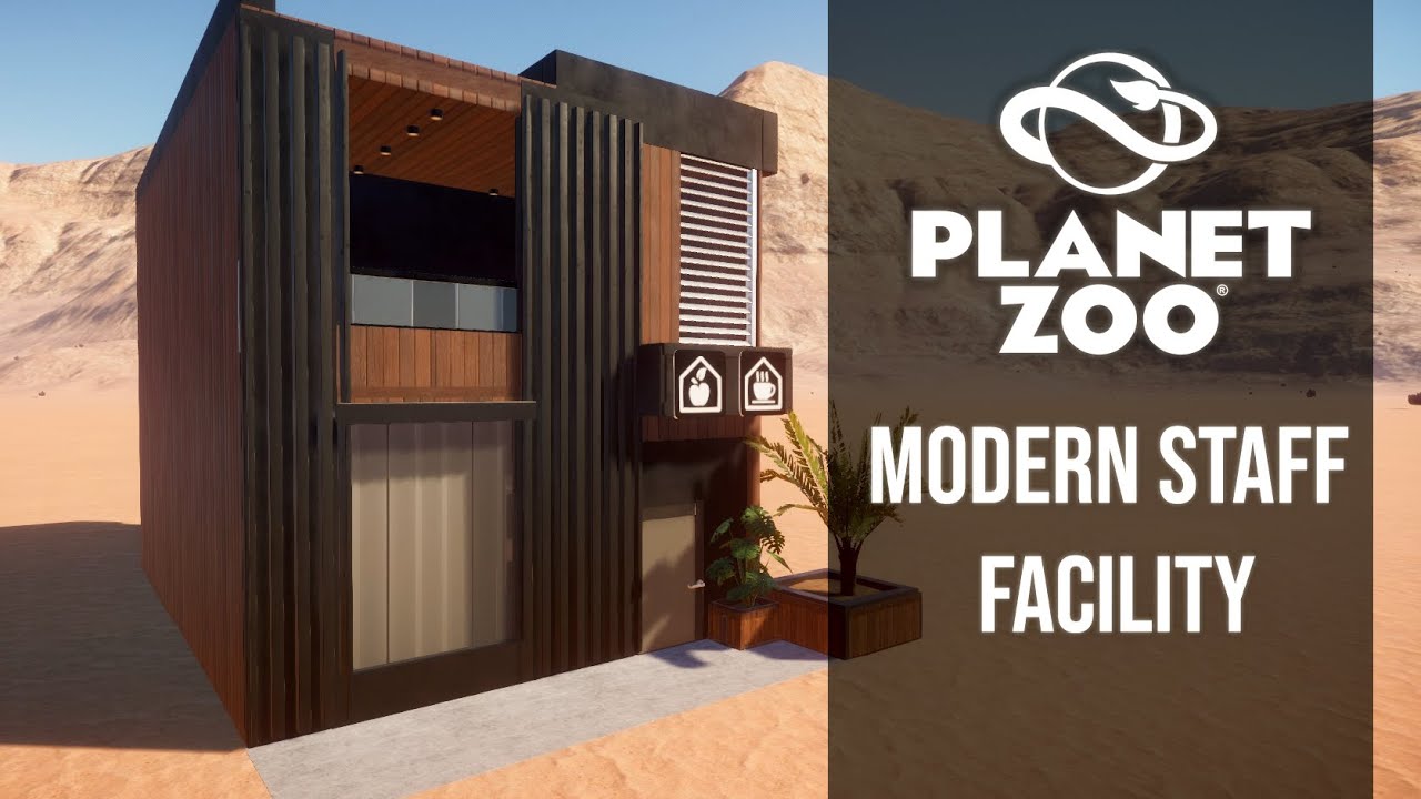 🌎 Planet zoo 🌎 Modern staff facility 🕋 - YouTube