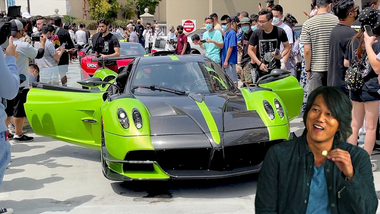 Fast & Furious Han Crashes Hypercar Meet! Pagani Huayra BC, Bugatti ...