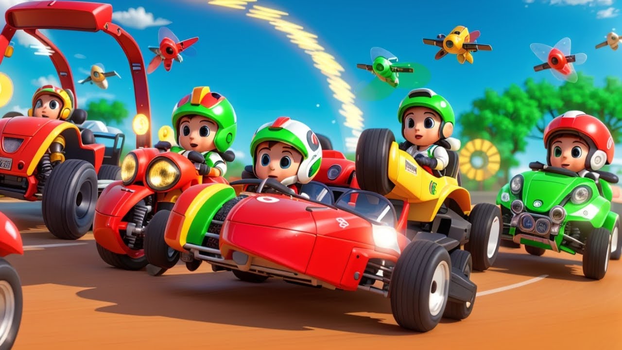 Baby Racing | CocoPikachu Nursery Rhymes & Kids Songs - YouTube