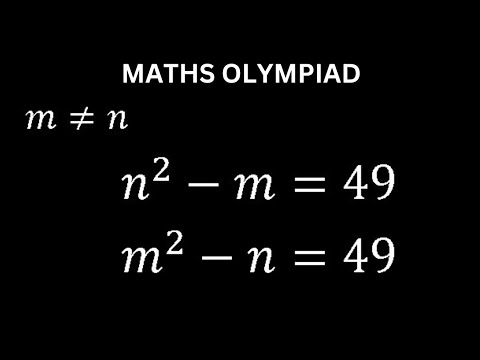 A Very Nice Math Olympiad Problem | Solve for m and n - YouTube