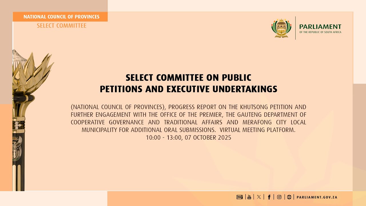 Select Committee on Public Petitions and Executive Undertakings, 7 ...