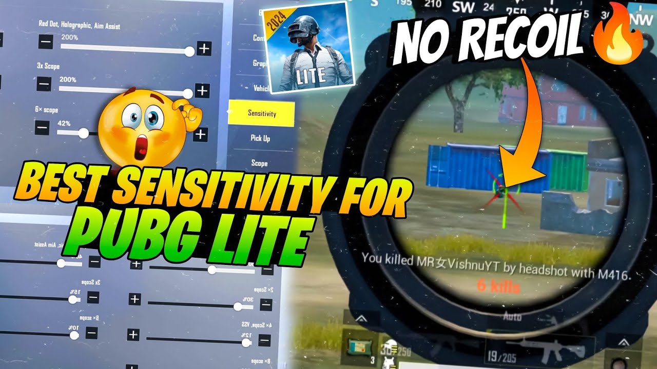 Pubg Lite Zero Recoil Sensitivity Settings 2024 😱| Pubg Lite New ...