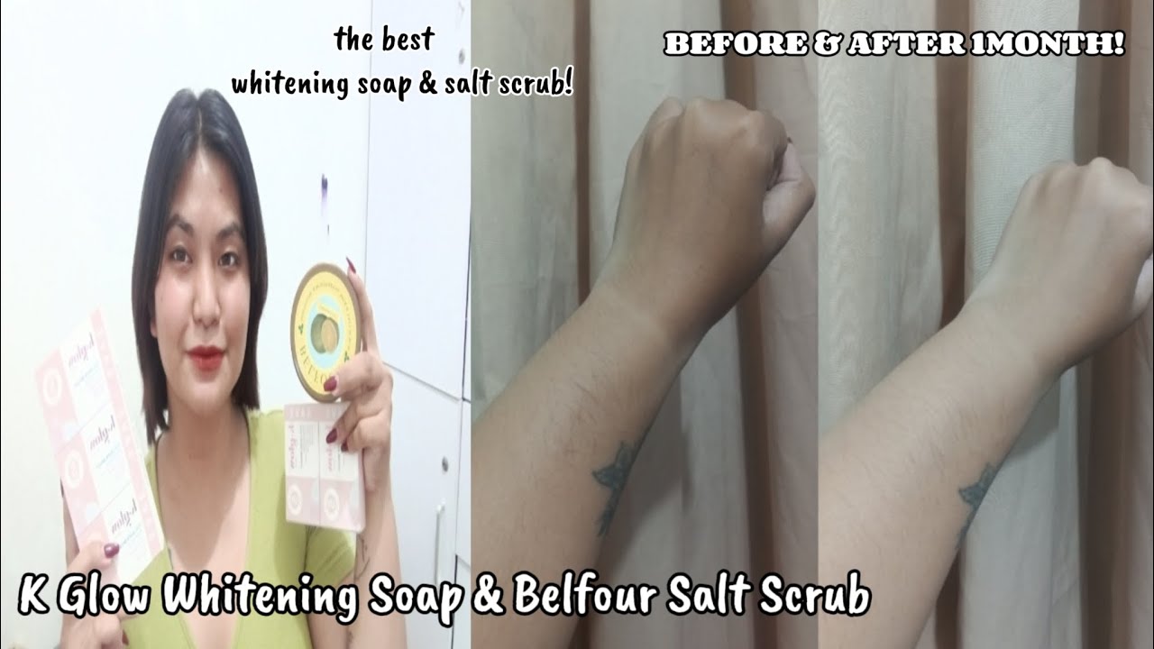 LOVE K GLOW COLLAGEN BRIGHT WHITENING SOAP & BELFOUR SALT SCRUB REVIEW ...