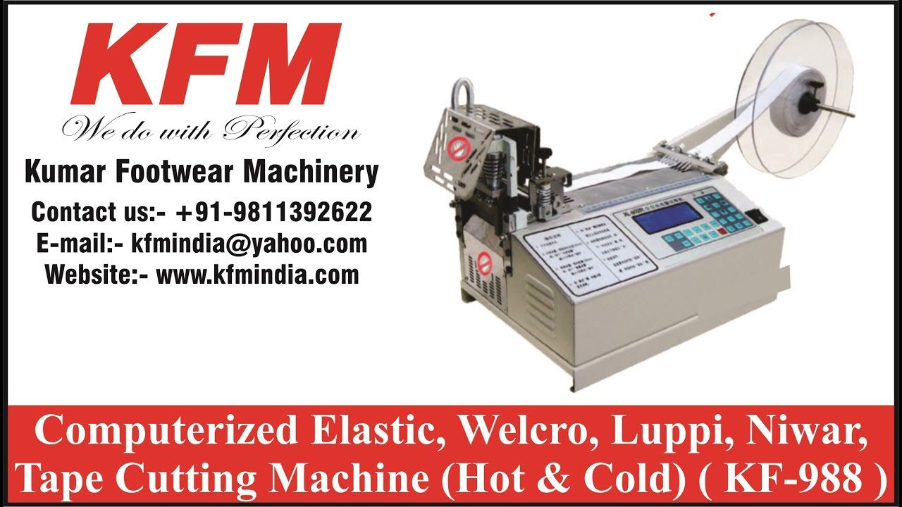 Computerized Elastic, Welcro, Luppi, Niwar, Tape Cutting Machine (Hot ...