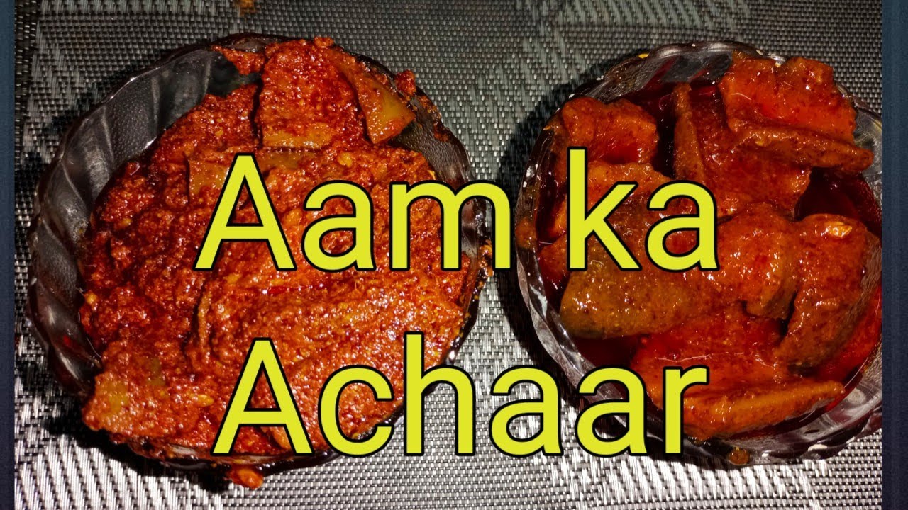 Aam ka Achaar- Mango pickle - Sweet sour spicy mango pickle recipe ...