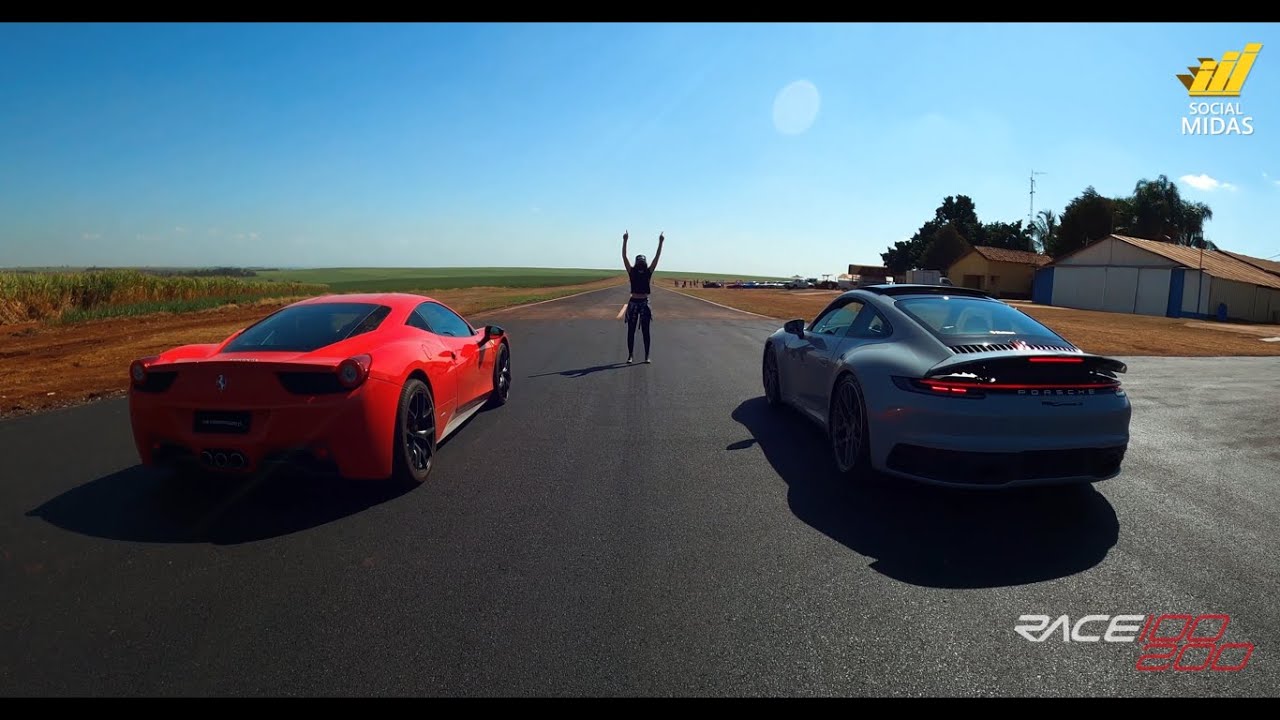 Ferrari 458 Italia stock x Porsche 911 Carrera S 992 STG2 BY G8 ...