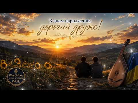 З днем народження, дорогий друже! 🇺🇦 | Ukrainian Birthday Song #wasgalee #WGL #UkrainianBirthday #yt