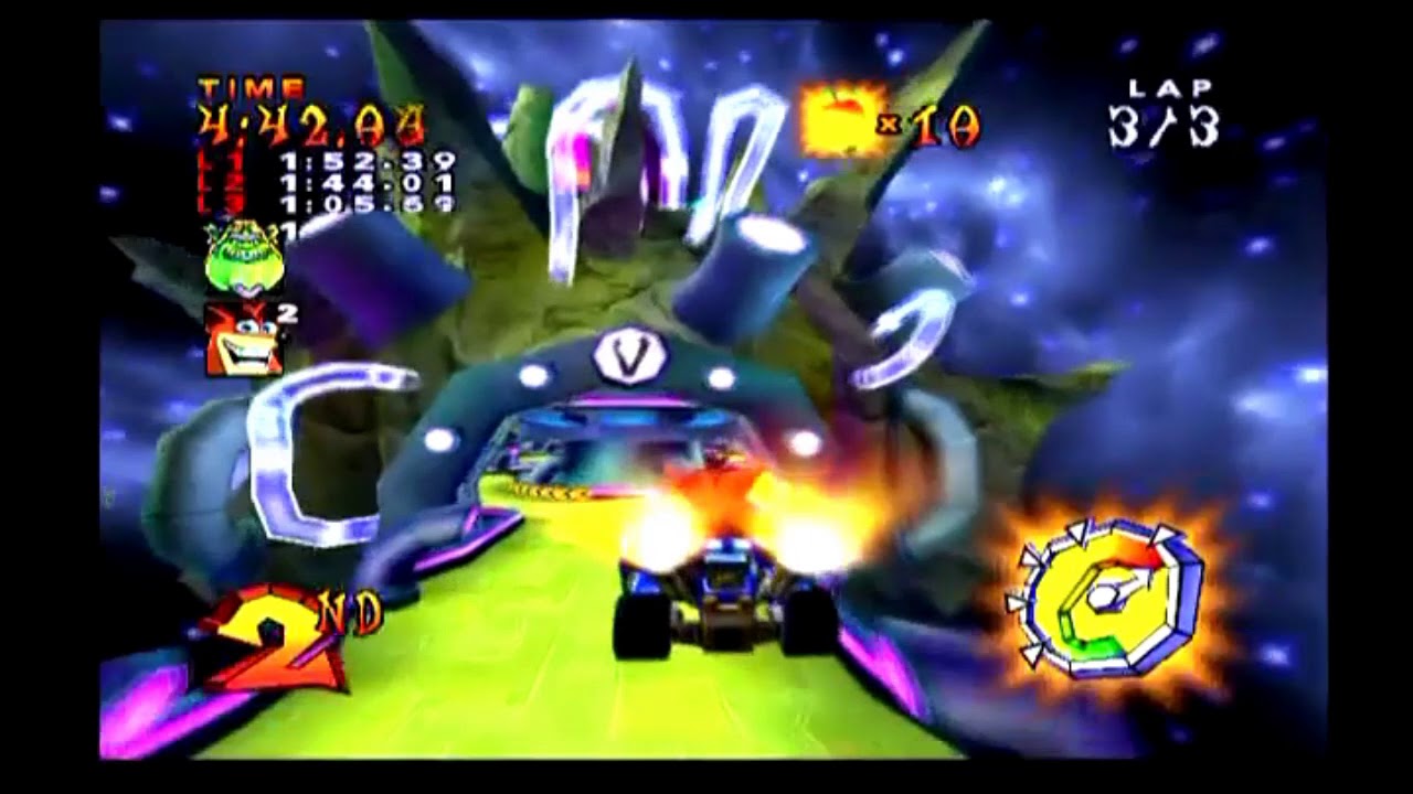 Let's Play - Crash: Nitro Kart - Part 9 Challenging Velo - YouTube