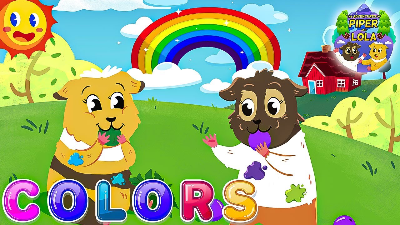 The Adventures of Piper and Lola | Learn the Colors of the Rainbow with ...
