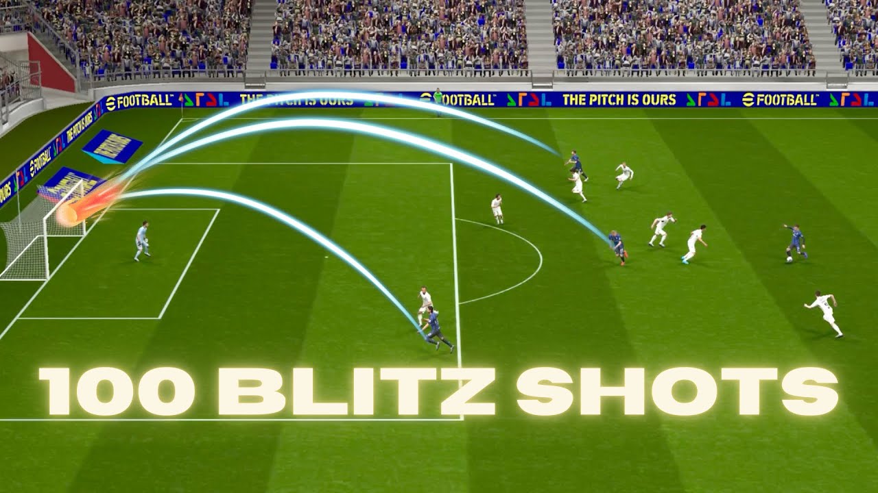 I TOOK 100 BLITZ CURLER SHOTS AND SCORED ______ ☄️☄️ | efootball video ...