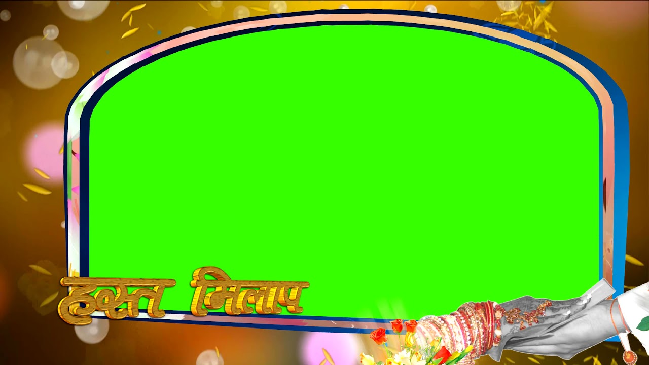 Hast Milap Green Screen wedding Effect || Wedding Haldi green screen ...