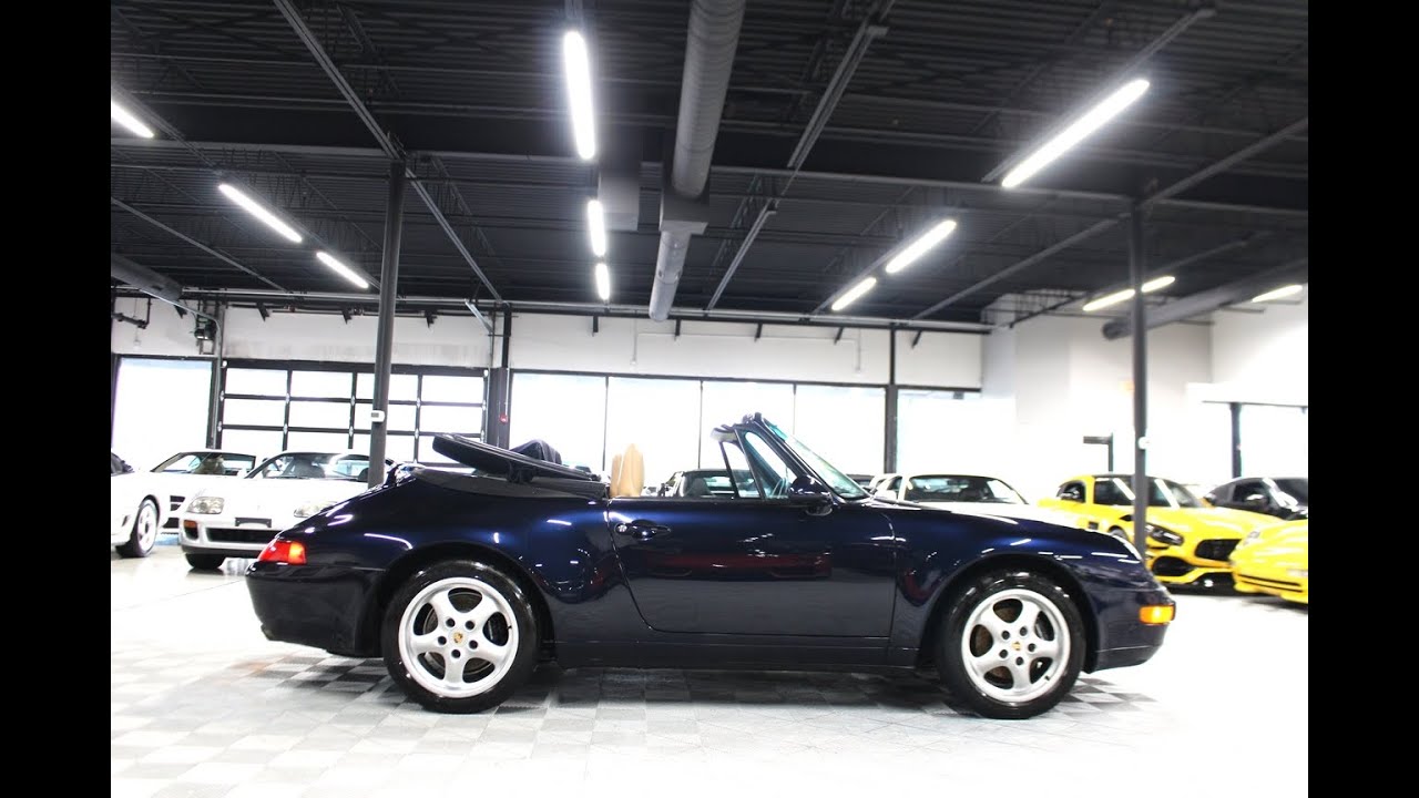 1995 Porsche 911 Carrera! Rare 993 Cabriolet! Midnight Blue Metallic ...