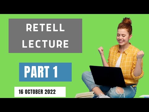 Retell lecture pte| retell lecture part 1| 16 October 2022| - YouTube