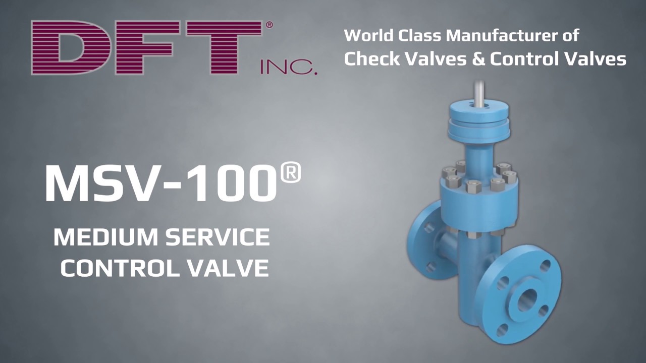 DFT® MSV-100® Control Valve - YouTube