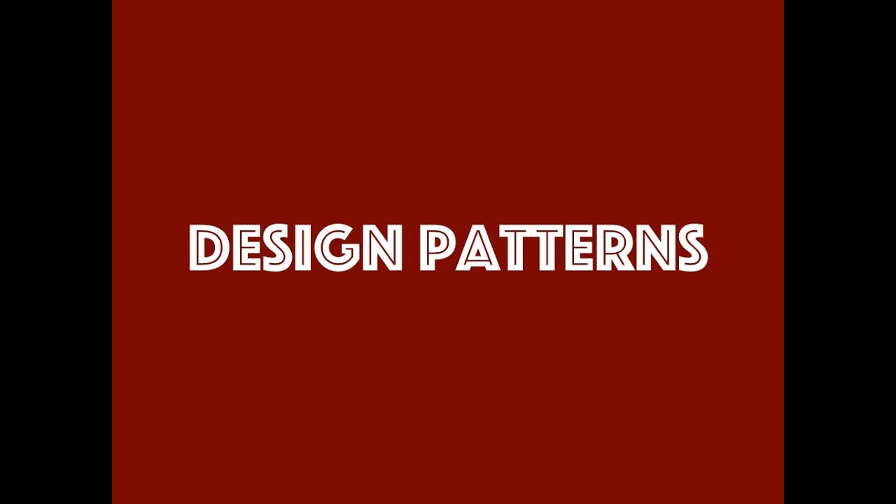Introduction To Design Patterns Singleton Arabic بالعربي Youtube 3685