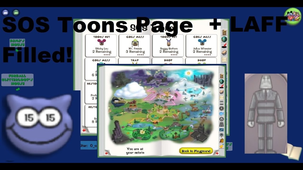 TTR | Filling SOS Cards Pg + 1st SUIT LAFF!! | ToontownKale - YouTube