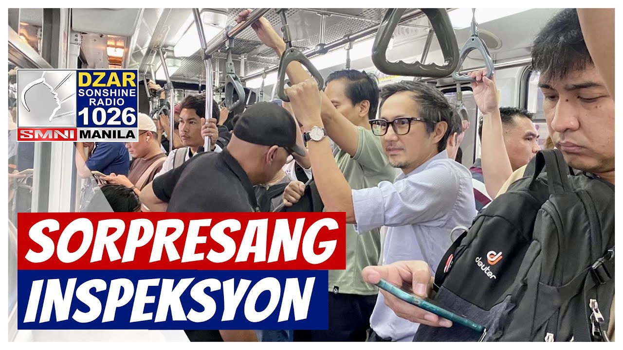 Transportation Sec. Dizon, sopresang nag-inspeksyon sa ilang istasyon ng MRT-3 - YouTube
