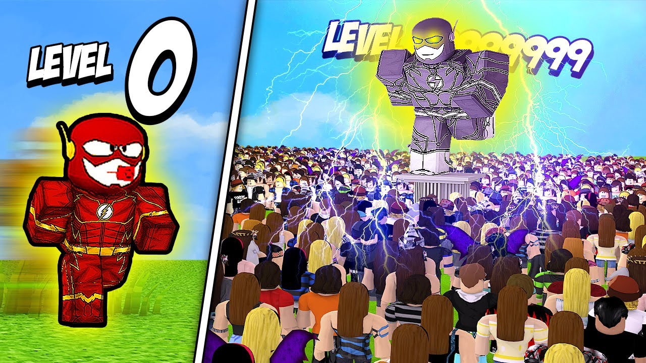 GETTING MAX LEVEL SUPERHERO in Roblox Flash Tycoon! - YouTube