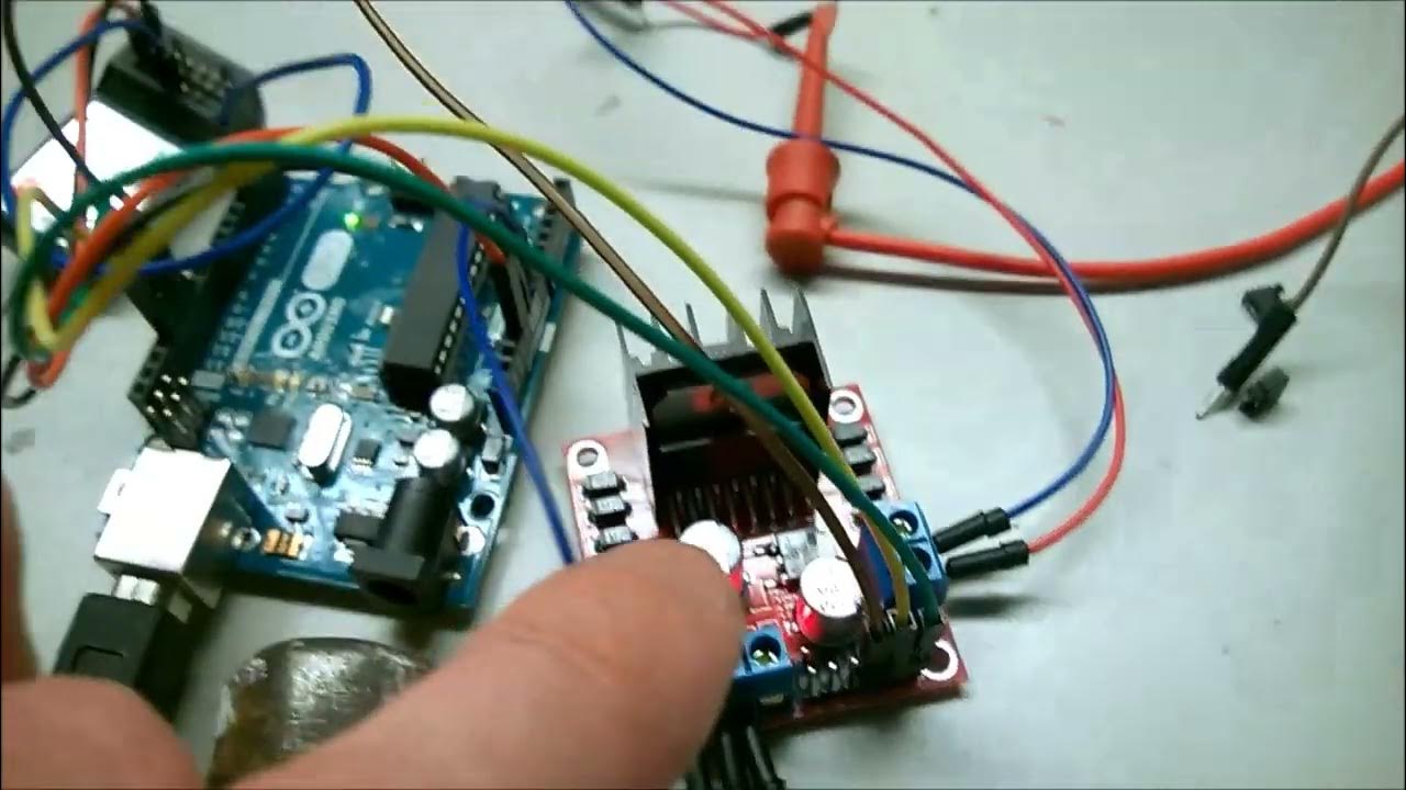 arduino motor speed direction remote control - YouTube