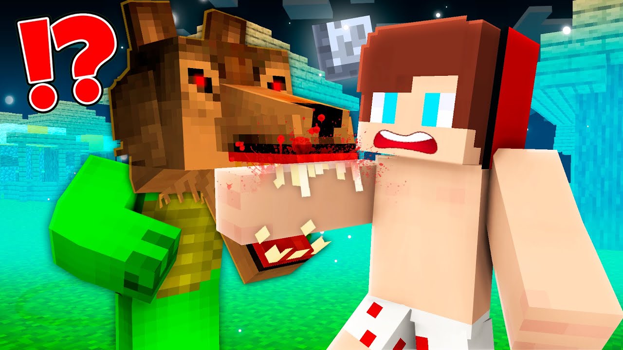 WEREWOLF DARK JJ MAULED JJ in Minecraft Challenge - Maizen - YouTube