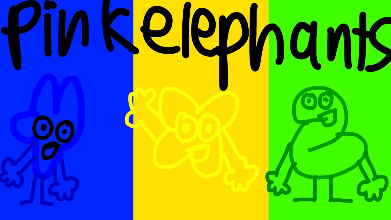 Pink elephants meme four x and two BFDI animation - YouTube