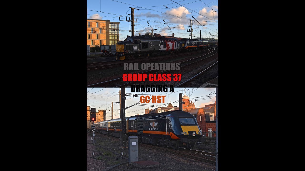 Rail Operations Group Class 37 No.37800 Dragging Grand Central HST at ...