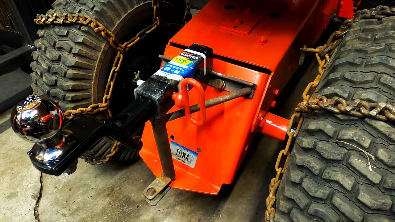 Sears 10XL Garden Tractor Homemade Hitch Build w/ Arccaptain Mig 130 ...