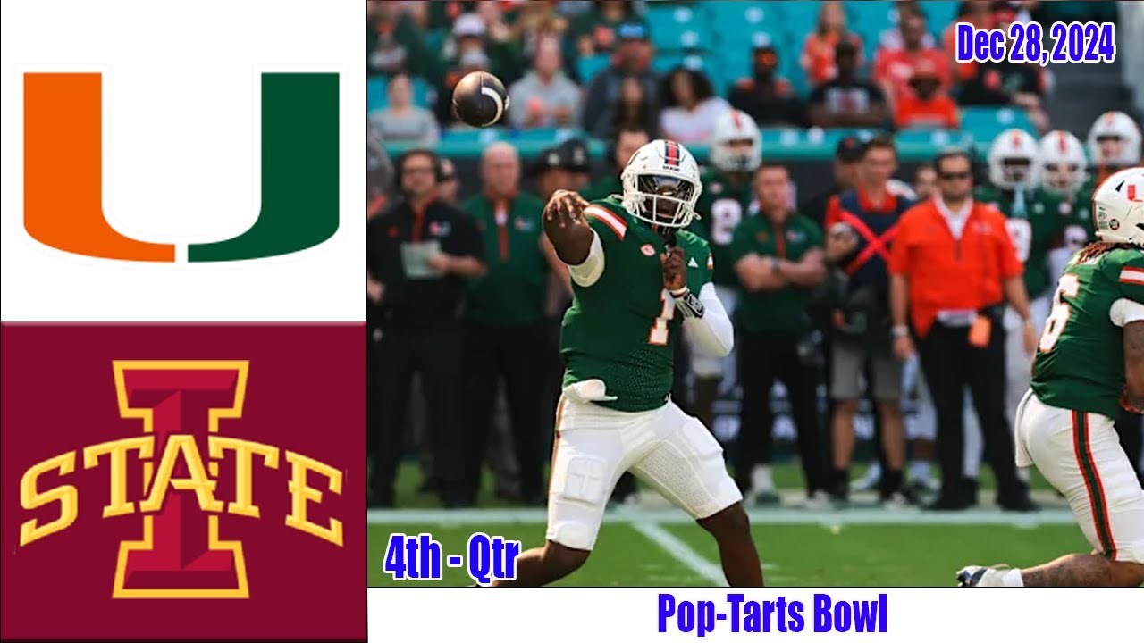Miami Hurricanes vs Iowa State Cyclones Full Game 4th-Qtr | Dec 28,2024 ...