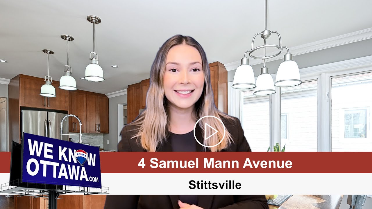 4 Samuel Mann Ave - Stittsville - Hamre Real Estate Team RE/MAX - YouTube