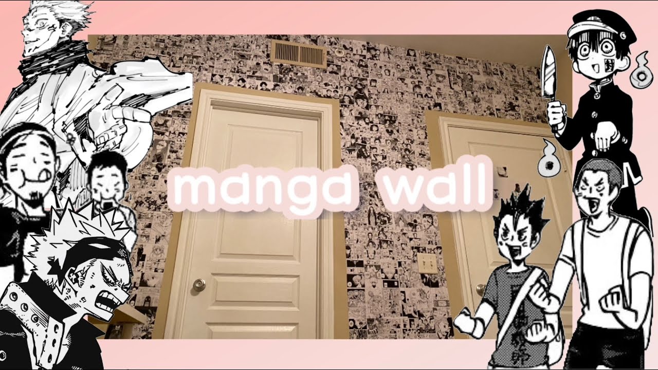 making a DIY manga wall - YouTube