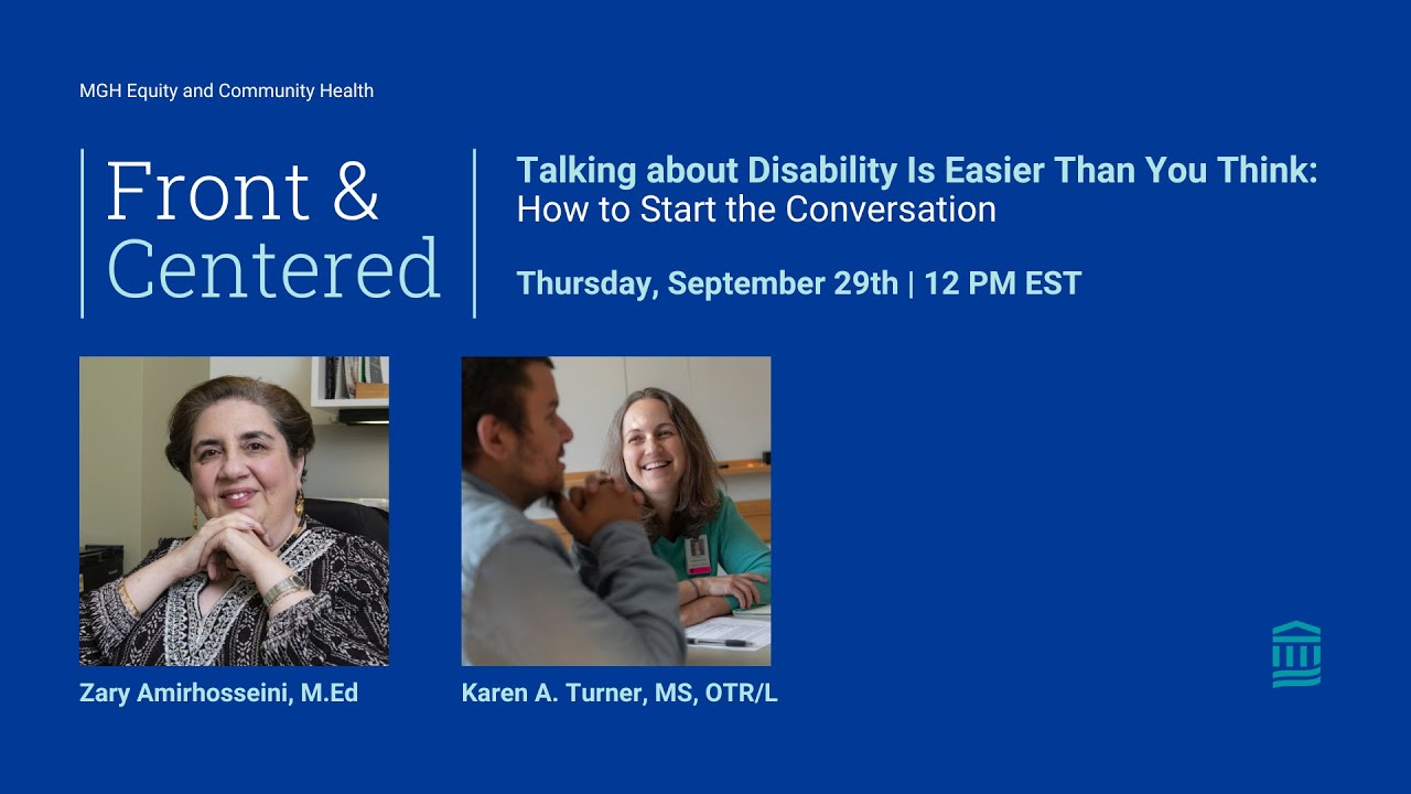 Front & Centered: Talking about Disability Is Easier Than You Think-How ...