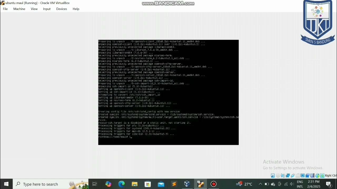 TUTORIAL INSTALASI SSH SERVER - YouTube
