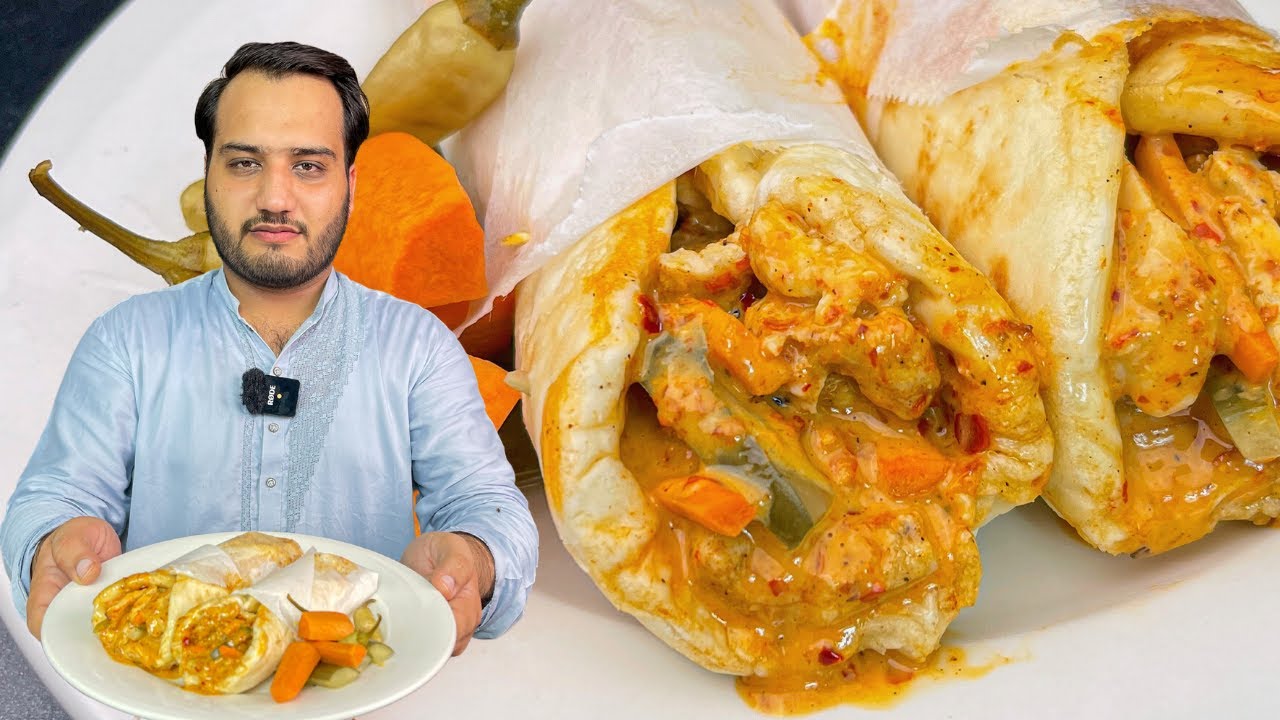 Special Chicken Shawarma with sauces Recipe at Home - YouTube